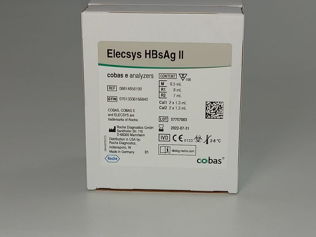 ROCHE ELECSYS HBSAG II (+ Cal) (100 Test) | Aldeal Lab-Tech Limited